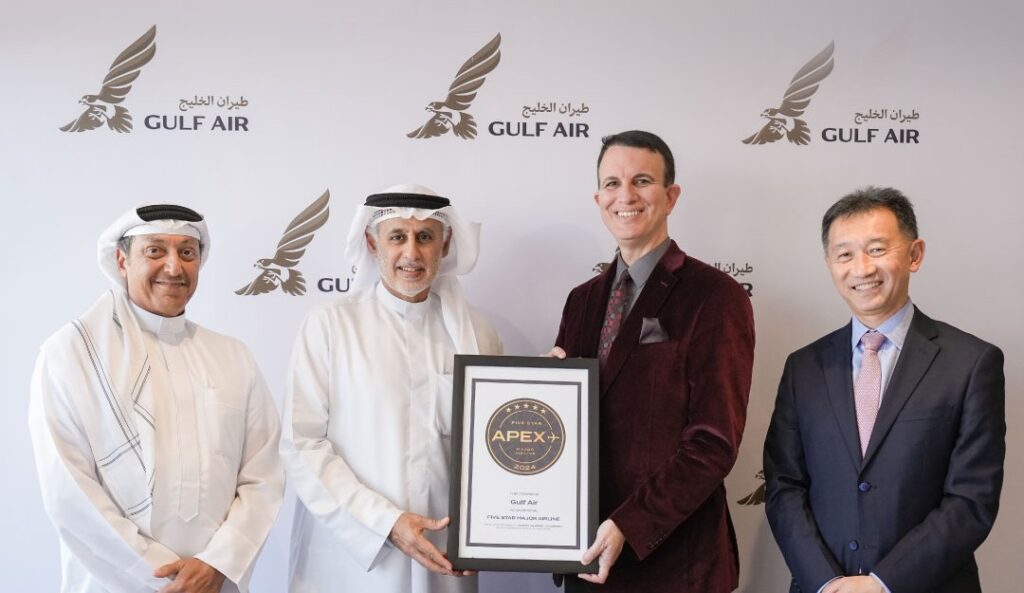 Gulf Air receives APEX Five Star Major Airline Award for the second time – Gulf Air Group (GFG)